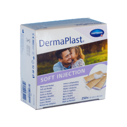 Plaster poinjekcyjny DermaPlast Sensitive 4 x 1,6 cm. (250 szt.)